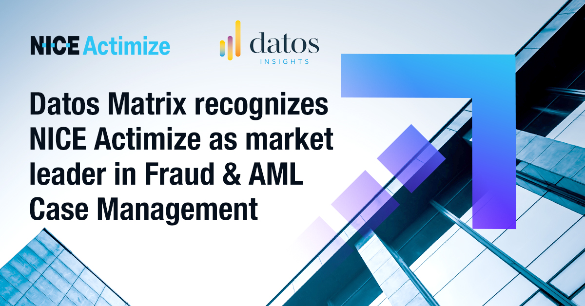 NICE Actimize | Recognized as a Leader in the 2025 Datos Matrix