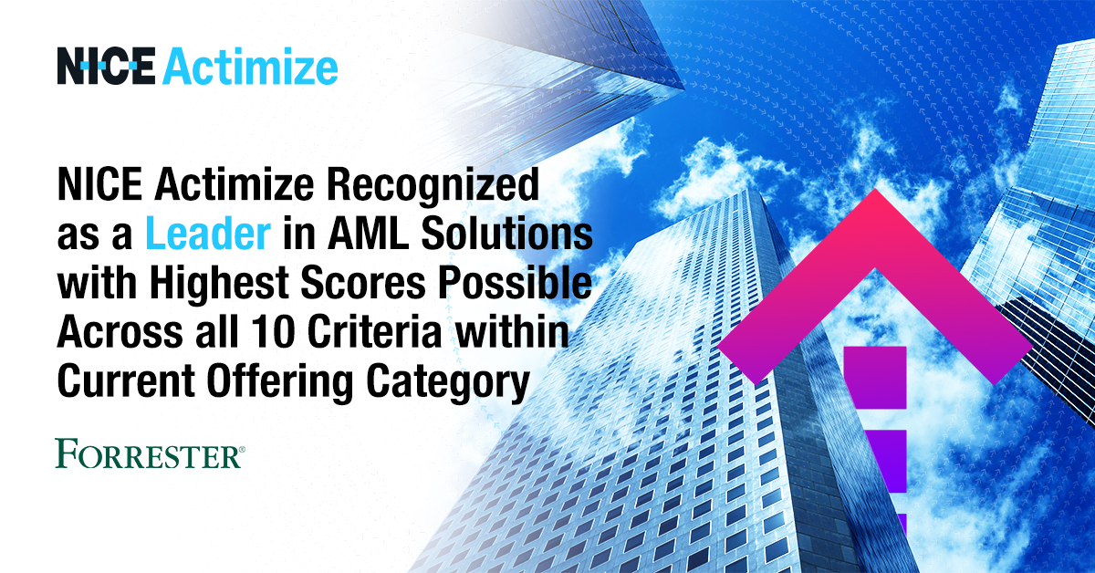 NICE Actimize | Recognized as a Leader in AML Solutions